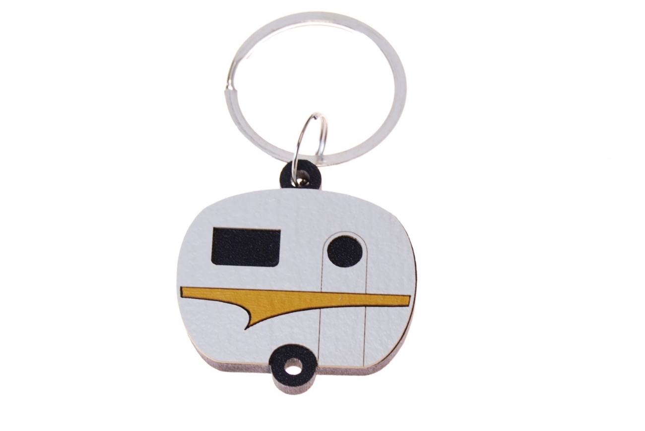 Keeper Keyring Yellow Caravan - Ian Blackwell